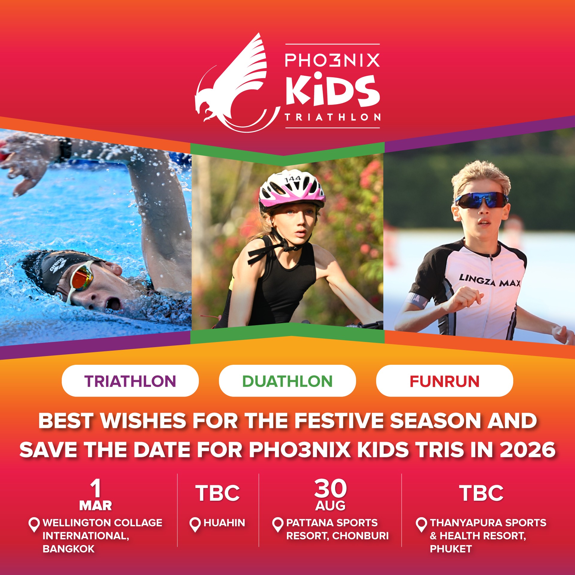 Gotorace.com (Thais & Expats) - Pho3nix Kids Triathlon Thailand 2026 ...