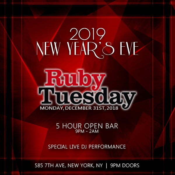 BallDrop.com - Ruby Tuesday NYE 2019