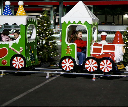Glittering Lights - Santa Tram - 12/23/2017 - Santa Tram driven by ...